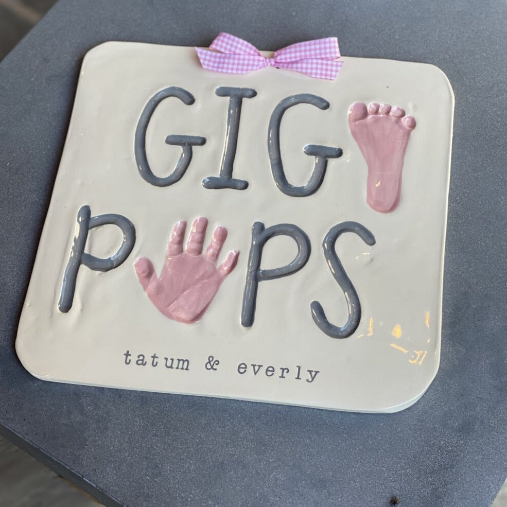 Custom Name Plate (Two Names) – Cowtown Clay