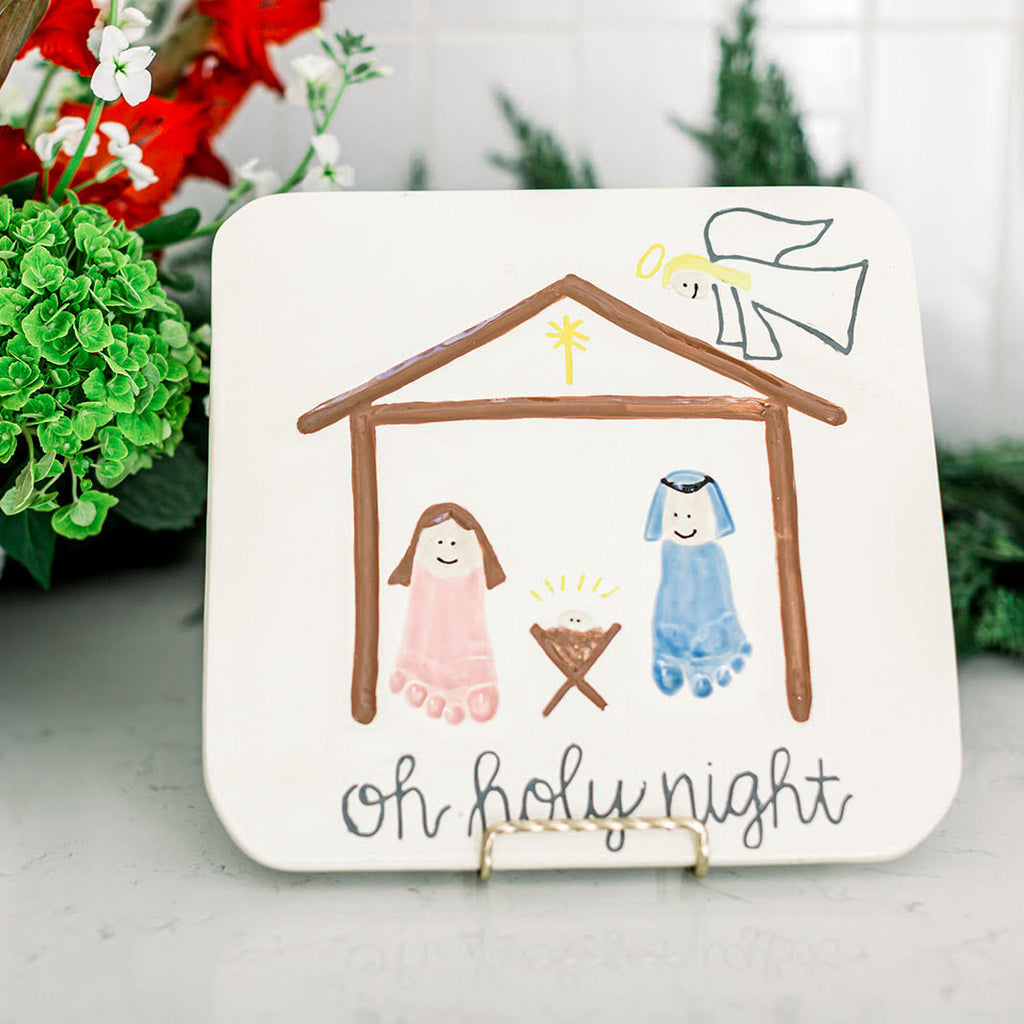 Nativity Plate – Cowtown Clay