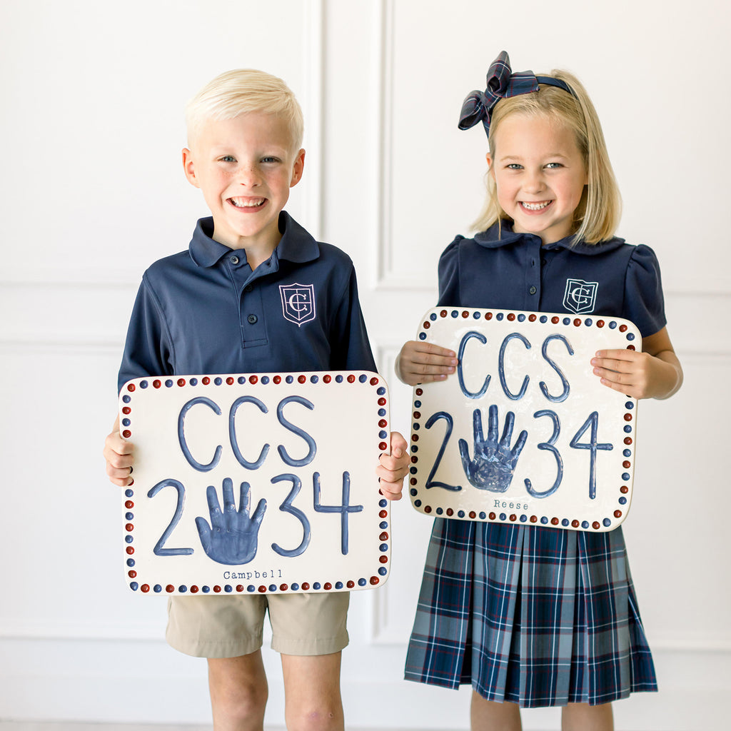 Back to School Plate (School Specific) – Cowtown Clay